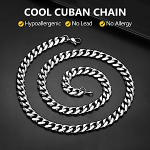 PROSTEEL Stainless Steel Necklace Chains 28 Inch Long Necklaces Mens Jewelry