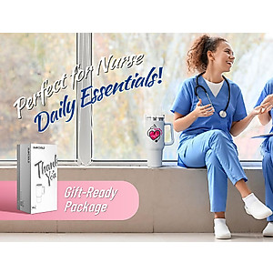 DLOCCOLD Nurse Appreciation 40oz Tumbler, Purple - Nursing Week Gift for Women