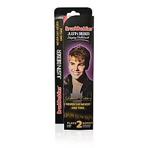 Brush Buddies Justin Bieber Never Say Never and One Time Singing Toothbrush