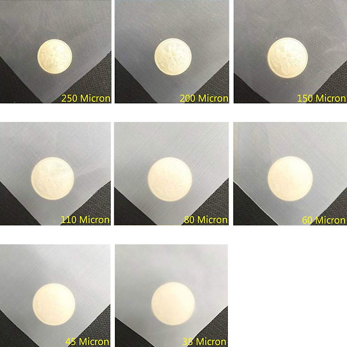 Tong Gu 39 x 78 inch Fine Filter Mesh Nylon Fabric Net Material Water Strain Mesh Size 35-250 Micron (35 Micron)