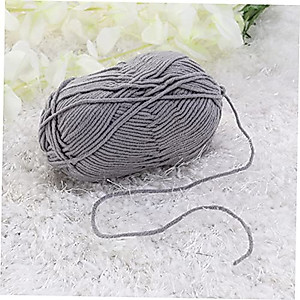 Fuzzy Yarn Cotton Line Blanket Yarn White Yarn Simple Doll Frosting Suite Dark Grey Knitting Yarn Cone Yarn Kit Fuzzy Yarn Knitting Yarn Cotton Yarn Acrylic Yarn Simply Soft Yarn