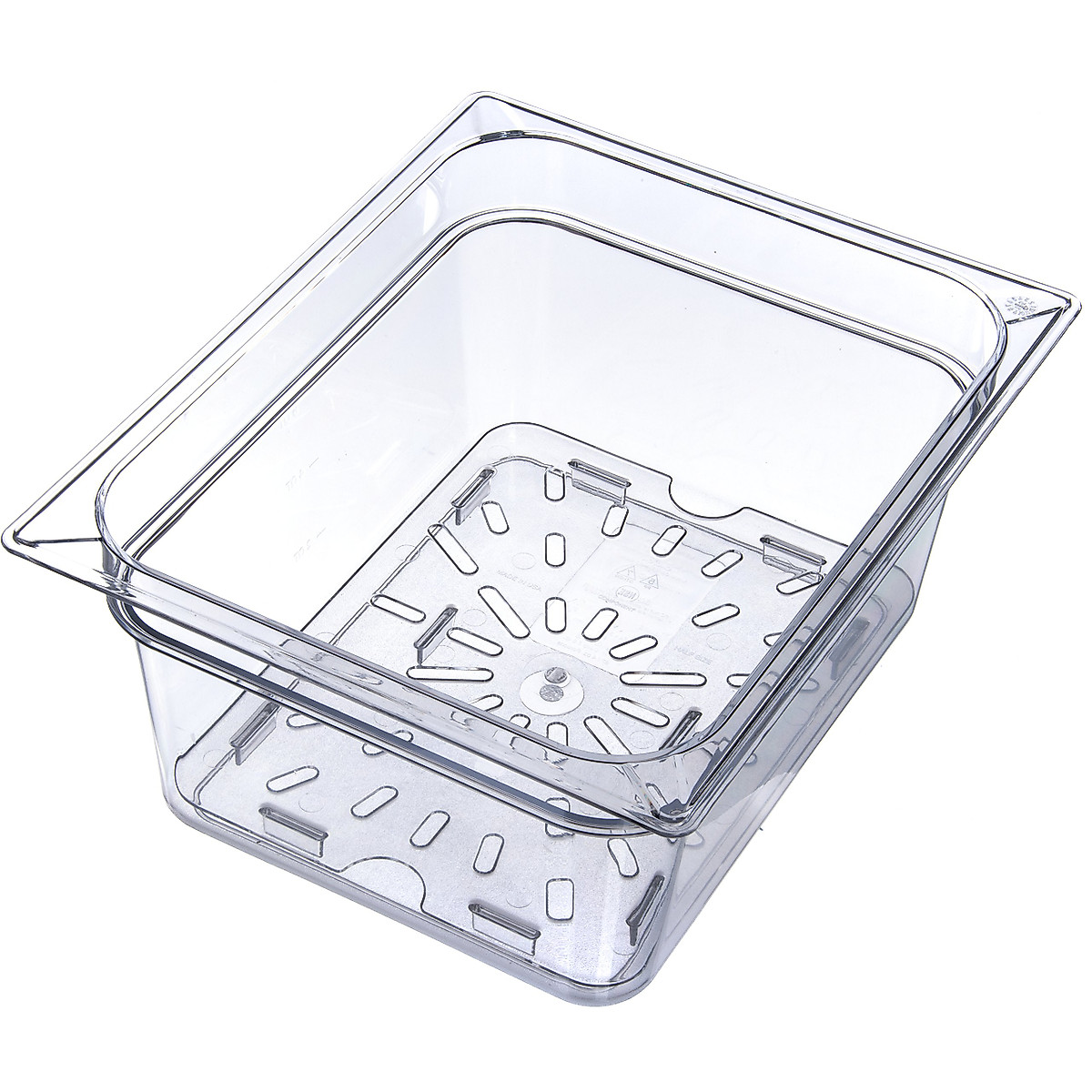 Carlisle FoodService Products 1023507 StorPlus Half Size Polycarbonate Drain Shelf, Clear - (Pack of 6)