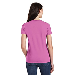 Gildan Women's Softstyle V-Neck T-Shirt - X-Large - Azalea