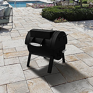 Dyna-Glo DGSS287CB-D Portable Tabletop Charcoal Grill & Side Firebox