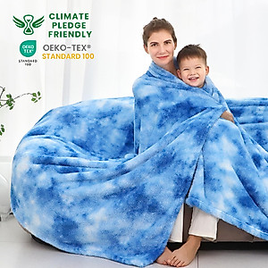 obinsm Soft Throw Blanket Blue Blanket Throw Soft Fleece Blanket Throw