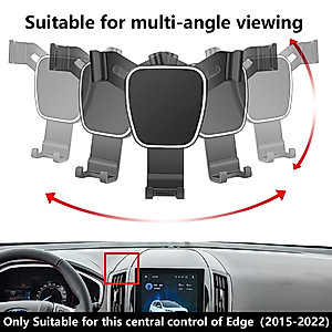 musttrue LUNQIN Car Phone Holder for 2015-2024 Ford Edge SUV Auto Accessories Navigation Bracket Interior Decoration Mobile Cell Phone Mount