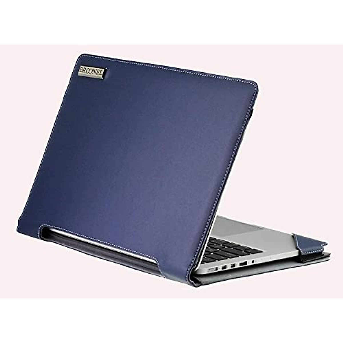 Broonel - Profile Series - Blue Leather Laptop Case Compatible with Dell Latitude 7430 14"