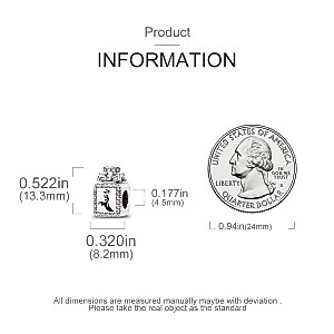 MULA 925 Sterling Silver Charms for Bracelets and Necklaces Beads Dangle Pendants Jewelry Charm for Women