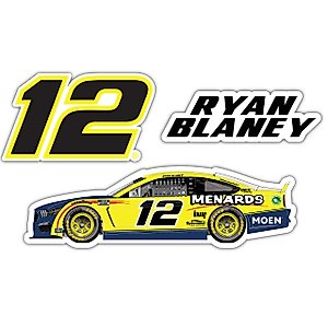 Ryan Blaney NASCAR #12 3 Pack Laser Cut Decal