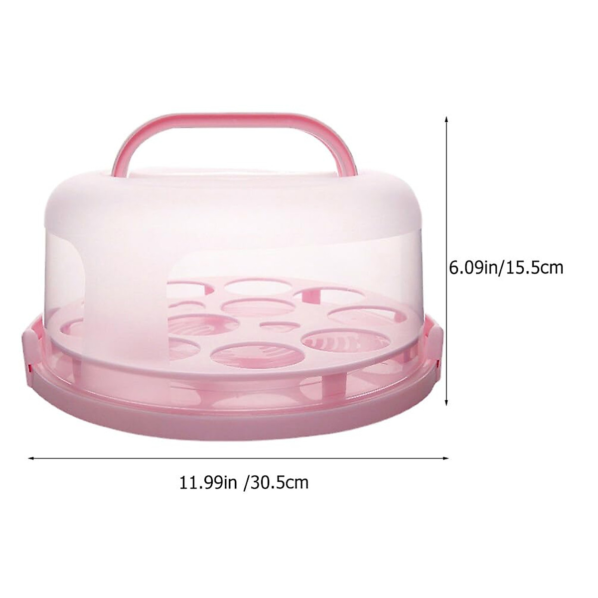 UPKOCH Clear Cake Carrier Cake Container Birthday Cake Case Cake Carrying Case Handheld Cake Case 10 Inch Cake Carrier Multi-function Cake Case Round Cake Carrier Cake Packing Holder