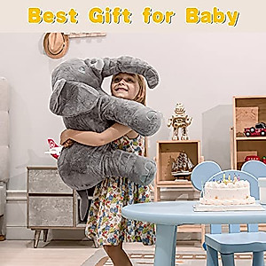 Homily Stuffed Elephant Plush Animal Toy 24 INCH