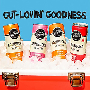 Remedy Kombucha Tea Organic Drink - Sugar Free, Keto, Vegan & Gluten Free - Sparkling Live Cultured, Long-Age Brewed Beverage - 4 Flavor Variety Pack - 8.5 Fl Oz Can, 24-Pack