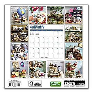 Hedgehogs 2021 Wall Calendar
