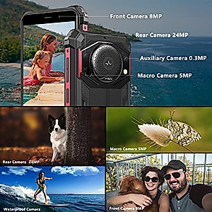 FOSSIBOT Rugged Smartphone,10600mAh Battery Rugged Cell Phone123dB Loudest Speaker Unlocked Phone 7+64GB 5.45" HD+ Rugged Smartphone Unlocked IP68 Waterproof Phone Android 12 24+8MP Camera OTG F101