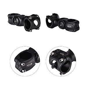 FOMTOR 31.8mm Adjustable Stem 110mm 0~60 Degree UNO 31.8mm MTB Adjustable Handlebar Stem for Most Mountain Bike Road Bike (Fit for 1.25'' Handlebar)