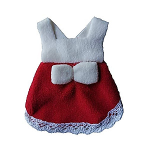 Vedem Guinea-Pigs Fleece Costumes Hamster Outfits Small Animal Clothes (S, Red)