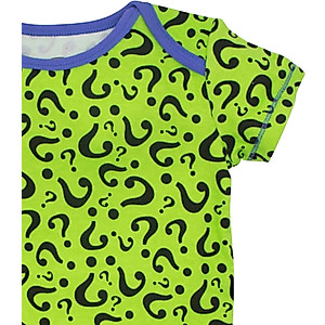 WARNER BROS DC Comics Justice League Batman Joker Riddler Newborn Baby Boys 5 Pack Short Sleeve Bodysuits Superheroes 3-6 Months