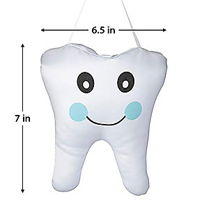 Lillian Rose Tooth Fairy Hanging Pillow, Blue, 6.75x7.5 Inch (Pack of 1)