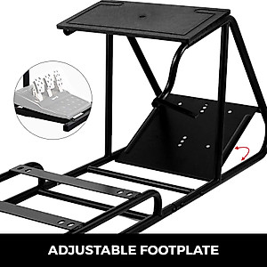 VEVOR Racing Simulator Stand Adjustable Steering Wheel Stand Carbon Steel Racing Wheel Stand fit for Logitech G25, G27, G29, G920, Racing Wheel Gaming Stand, Not Included Wheel,Pedals and Chair