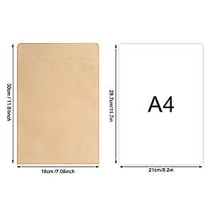 SumDirect Reusable Kraft Zip Lock Stand Up Food Bags Pouches with Zipper, Foil Lined,7x12 Inches