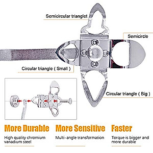 Rustark 12 Piece Windshield Installation Tools kit, 10 Piece Stick Setting Tool, 1 Piece Offset Windshield Installing Tool, 1 Piece Cotter Pin Puller for Installing Windshield Gaskets, Trim and Strips