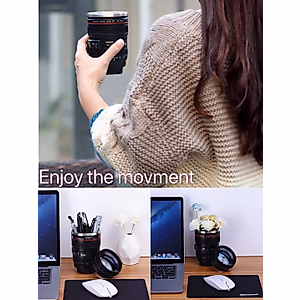 Chasing Y Camera Lens Coffee Mug,Camera Lens Mug,Fun Photo Coffee Mugs Stainless Steel Lens Mug Thermos Great Gifts for Photographers,Home Supplies,Friends,School Rewards