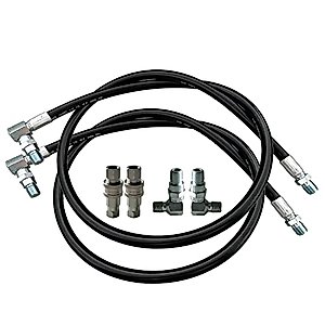 FUYEAR Hydraulic Power Angle Hose Fittings Kit Replacement for E47 Meyer Snow Plow Snowplow Blade 21855 21856