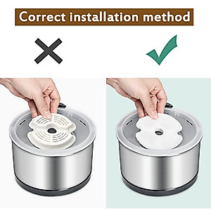 Cat Water Fountain Filters, Multiple Filtration Pet Water Fountain Replacement Filter,8 or 12 Packs of Cotton Activated Carbon Cat Fountain Filters (Filter 4 Pack)