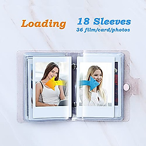 2Packs 36 Pockets 2x3 Photo Album for Fujifilm Instax Mini Camera, Polaroid Snap, Z2300, SocialMatic Instant Cameras & Zip Instant Printer (pink)