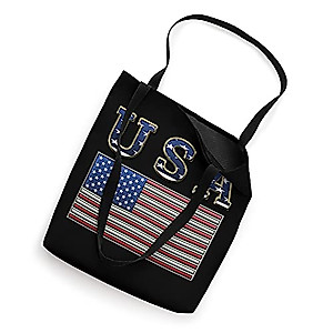USA American Flag United States US Patriotic Tote Bag