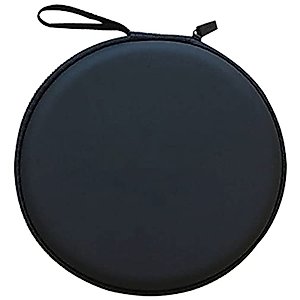 QC30 Replacement Zipper Carrying Case Round & Hard Box Portable Bag Compatible with Bose Quietcontrol 30 QC30 in-Ear Wireless Headphones (Black)