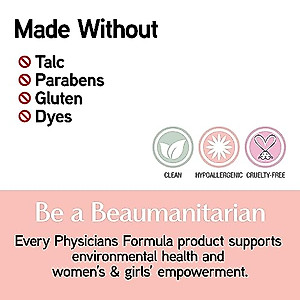 Physicians Formula Murumuru Butter Highlighter Makeup Face Powder Make Up, Champagne, Dermatologist Approved,