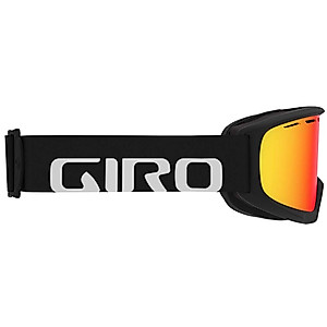 Giro Index OTG Adult Snow Goggles - Black Wordmark Strap with Vivid Ember Lens (2021)