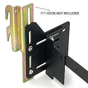 2Pcs Bed Frame Brackets Adapter for Headboard Extra Heavy Duty, Bed Adapter Conversion Plate, Queen Bed Frame Headboard Brackets Modification Plate