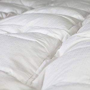 Grandeur Collection Down and Goose Feather Cotton Bed by - White Twin XL