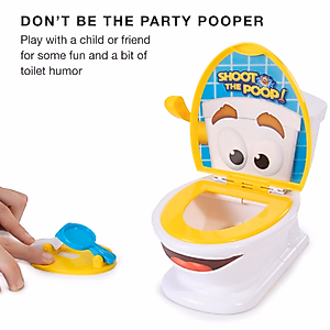 Brybelly The Original Shoot The Poop - Funny Family Game - Fast and Frenzied Flushing Poop Game with Fun Sounds for Kids