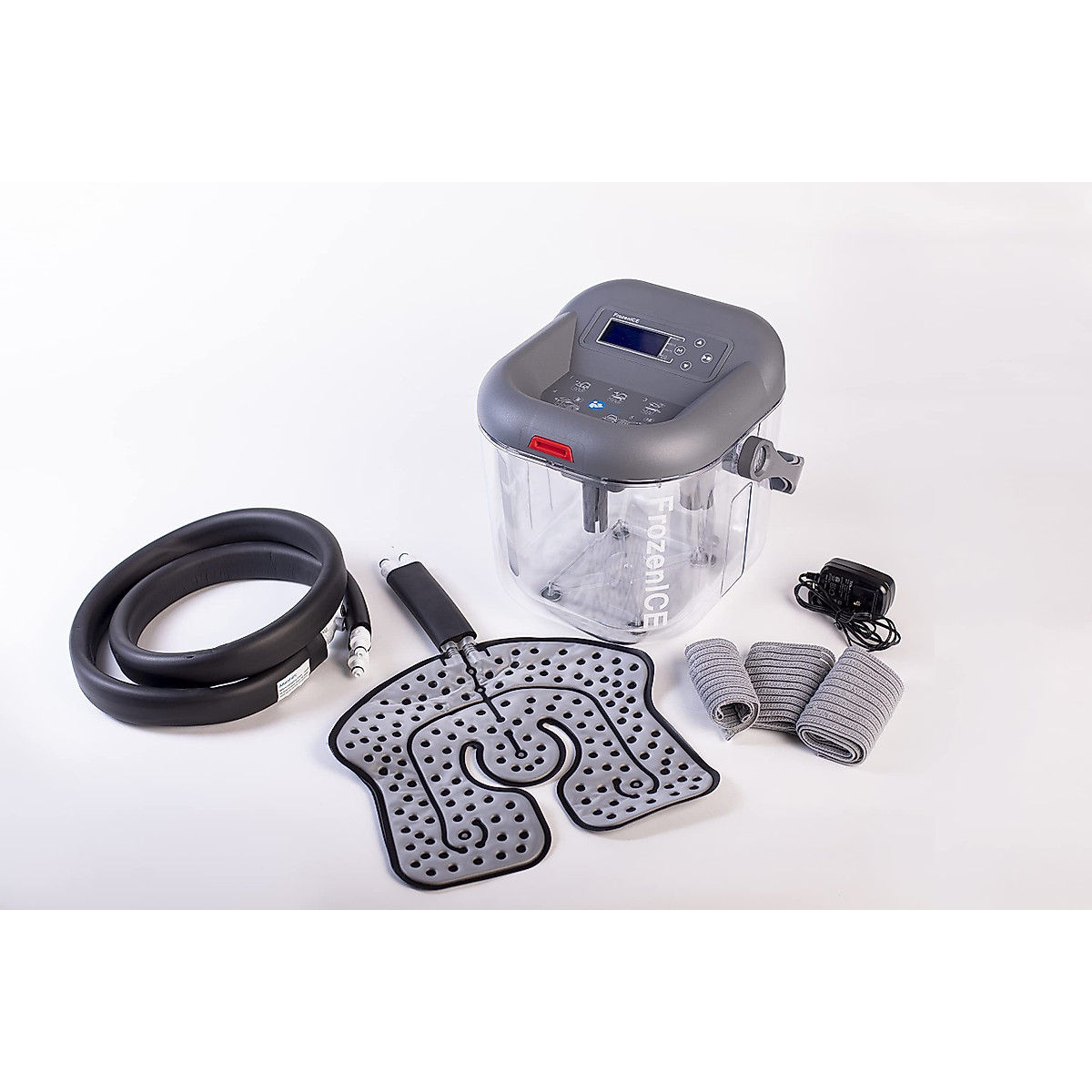 Brace Direct Full Shell Walker Boot (Med) + Frozen Ice Cold Therapy Machine- Boot for Toe, Foot or Ankle Injury, Fractures, Sprains and Cold Circulating Therapy Unit