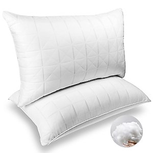 NEIPOTA Bed Pillows Standard Size Set of 2, Premium Down Alternative Cooling Bedding 20 x 26 White, Sleeping Pillow for Back, Stomach or Side Sleepers