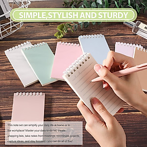 Ddaowanx Small Notebooks,3x5 Pocket Spiral Notepads With Lined Pages - The Perfect Little Mini Notebook to Stay Organized and Boost Productivity at Work or School (8, Cute Colors)