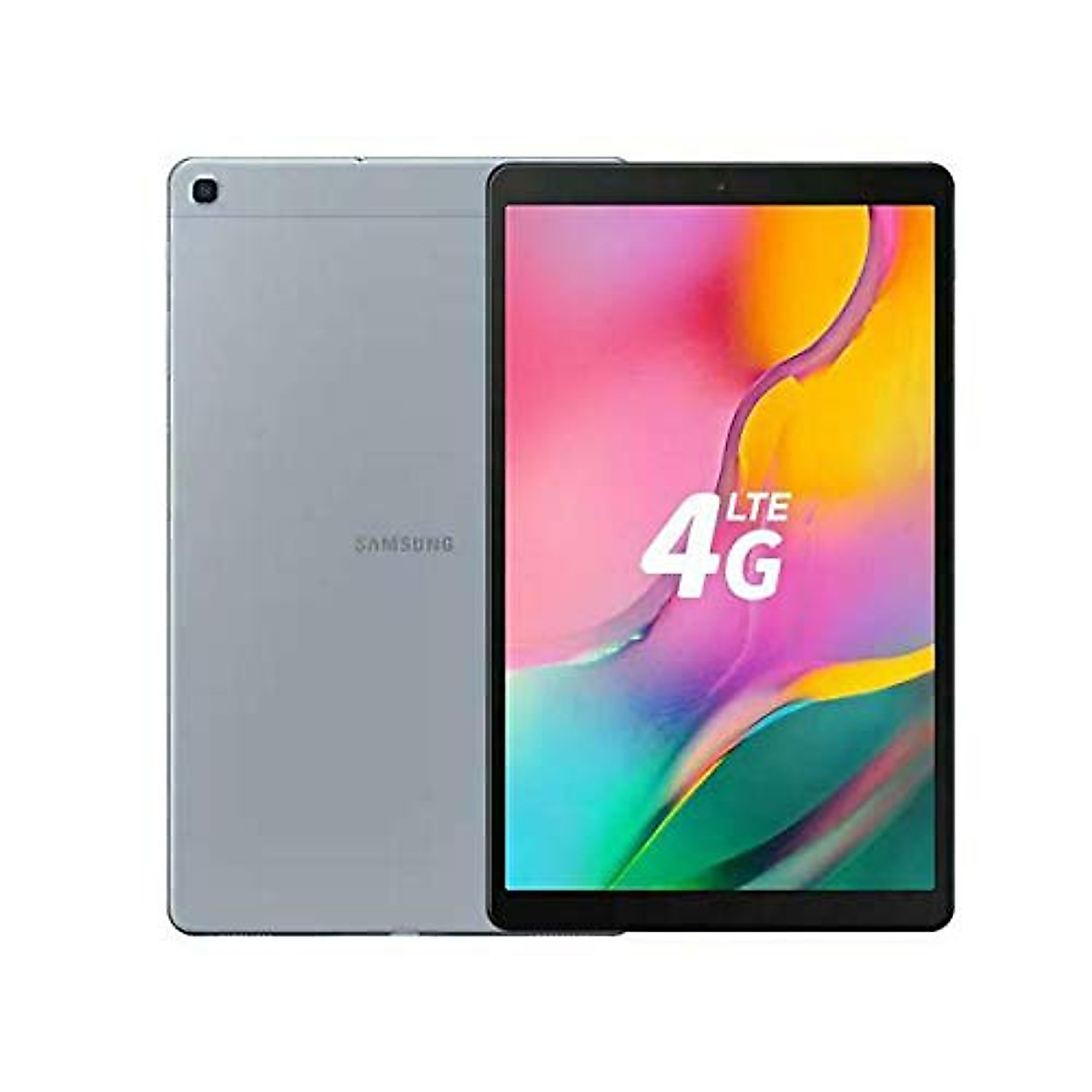 Samsung Galaxy Tab A 10.1" (2019, WiFi + Cellular) Full HD Corner-to-Corner Display, 32GB 4G LTE Tablet & Phone (Makes Calls) GSM Unlocked SM-T515, International Model (32 GB, Silver)