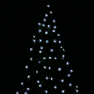 Solar Flower String Lights,AMZSTAR® 21ft 50 LED Peach Blossom Fairy Lights Indoor/Outdoor Decorative String Lights for Home Garden Patio Lawn Party and Weeding Decorations(White)