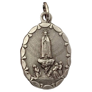 MADONNA OF FATIMA MEDAL (OUR LADY OF FATIMA)- OVAL SHAPE -100% MADE IN ITALY - THE PATRON SAINTS MEDALS