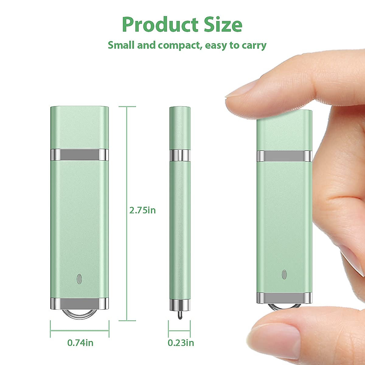 Aiibe 2GB 2G USB Flash Drive 5 Pack USB 2.0 Memory Stick Thumb Drives 2GB (5 Mixed Colors: Blue Green Yellow Pink Purple)