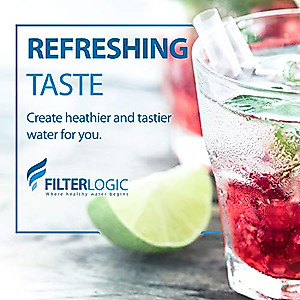 Filterlogic Faucets Filter Cartridge, Replacement for Brita® Faucet Filter, Brita® 36311 On Tap Water Filtration System, Brita® FR-200, FF-100 Replacement Filter, White (Pack of 2)