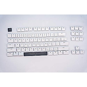 luo Suitable Logitech G915TKL G915 G815 Keyboard keycaps,Replacement Keycaps Mechanical Gaming Keyboard (White 87 Keys only keycaps)