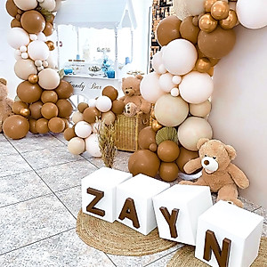 PartyWoo Caramel Brown Balloons, 120 pcs 5 Inch Boho Brown Balloons, Matte Brown Balloons for Balloon Garland Balloon Arch as Party Decorations, Birthday Decorations, Wedding Decorations, Brown-F10