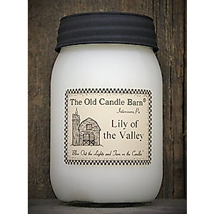 Lily of The Valley 16 Oz Jar Candle - Made in The USA - Blow Out The Light and Turn On The Candles!