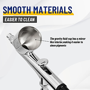 Timbertech Professional Double Action Airbrush BD-130 Mounted 0.3mm Nozzles and Needles for Cake Decorating, Painting, Tattoo, Models Art,Craft and so on