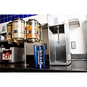 San Jamar KLC28C Kleen Spindle Mixer Sanitizing Cup, 4" Diameter x 7-3/4" Height