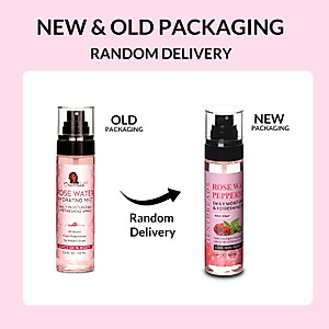 Orientdreads Moisturizing Rose Water and Peppermint Hair Scalp Refresher with Castor Oil for Locs and Dreadlocks - Natural Loc Care and Maintenance (3.4oz)